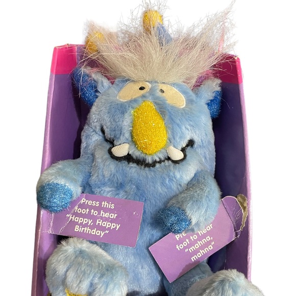 Monster Maniacs | Toys | Gemmy Mitch Monster Maniacs Blue Plush Sings ...